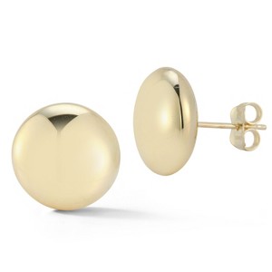 Sphera Milano 14K Gold Polished Bold Button Studs : Target