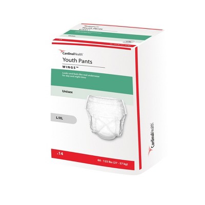 Cardinal Health Youth Pants, Pull Up Diaper - Large, 51-70 Lbs, 14 ...