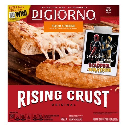 Digiorno Rising Crust Four Cheese Frozen Pizza - 24.6oz : Target