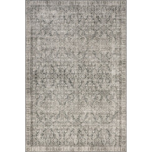 Nuloom Hillstone Collection Traditional Vintage Medallion Area Rug, 5 ...