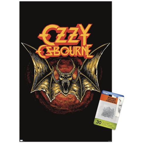 Trends International Ozzy Osbourne - Bat Logo Unframed Wall Poster ...
