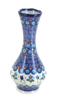 Blue Rose Polish Pottery Blue Posy Bud Vase : Target