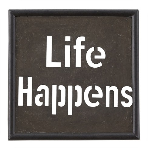 Park Designs Life Happens Galvanized Sign : Target