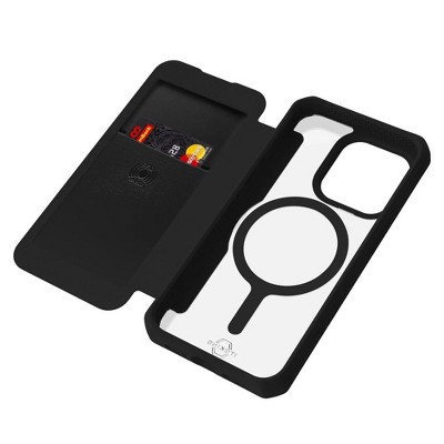 ITSKINS - Hybrid_R Folio MagSafe Case for iPhone 15 Pro - Black : Target