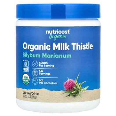 Nutricost Organic Milk Thistle, Unflavored, 8.1 oz (227 g) : Target