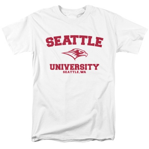 Seattle University Official Circle Logo Adult T-shirt, White, Medium ...