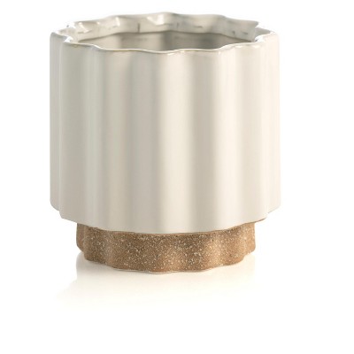 Wide Green Stoneware Planter - Foreside Home & Garden : Target