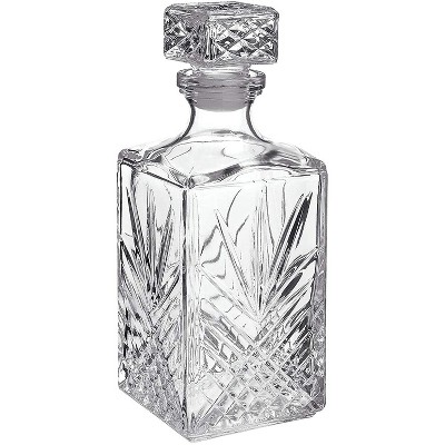 Bormioli Rocco Selecta Whiskey Decanter, Sophisticated Diamond Decanter ...