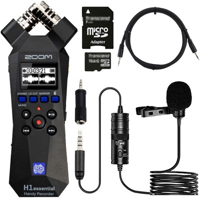Zoom H1essential 2-Track 32-Bit Float Portable Audio Recorder with ...