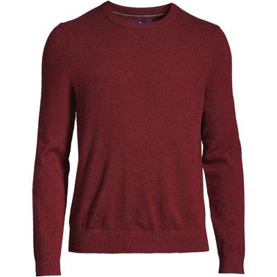 Lands' End Men's Fine Gauge Cashmere Sweater - Large - Mulled Wine ...