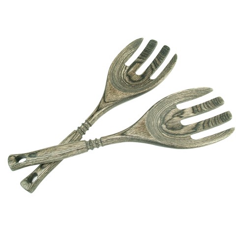 Island Bamboo Pakkawood 12-inch Salad Claws : Target