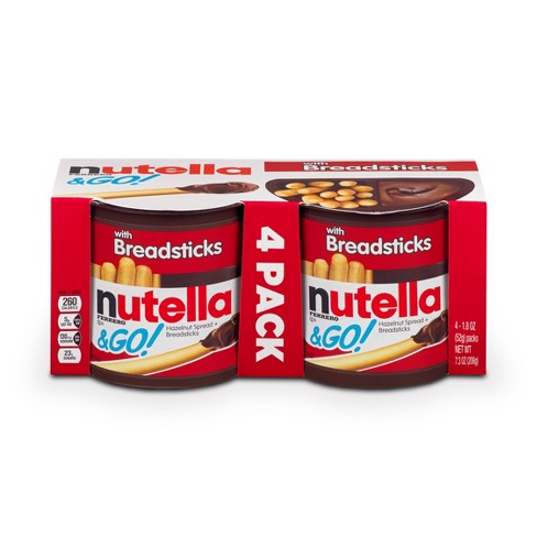Nutella & Go! Hazelnut Spread & Breadsticks - 1.8oz/4pk : Target
