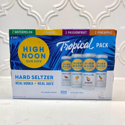 High Noon Sun Sips Tropical Hard Seltzer Variety Pack - 8pk/355ml Cans ...