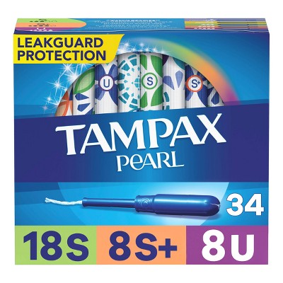 Tampax Pearl Triple Pack With Super/super Plus/ultra Absorbency ...