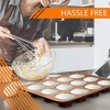 Nutrichef Kitchen Oven Muffin Baking Pans - Deluxe Non-stick Cupcake ...