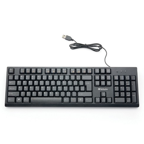 Verbatim® Universal Wired Keyboard In Black, Size: Full Size : Target