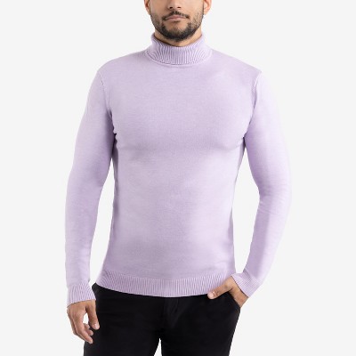 X Ray Men's Turtleneck Sweater(available In Big & Tall) In Lilac Size ...