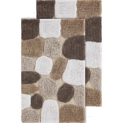 2pc 32"x20" Pebbles Bath Rug Set Rose - Chesapeake Merchandising : Target