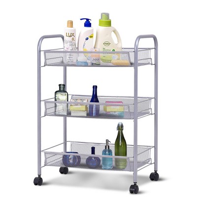 Costway 3 Tier Storage Rack Trolley Cart Home Kitchen Organizer Utility ...