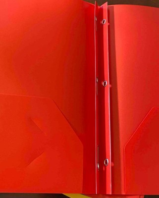 12pk Plastic Filing Portfolio With Prongs Multicolored - Up&up™ : Target