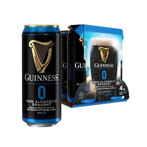 Guinness 0 Non-Alcoholic Draught Beer - 4pk/14.9 fl oz Cans : Target