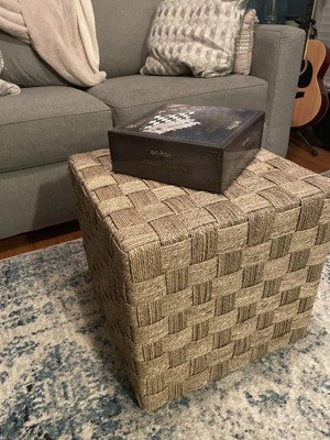 Lynwood Checkerboard Woven Cube - Threshold™ Designed With Studio Mcgee ...