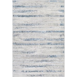 Livabliss Lustro 5'3"x7' Rectangle Machine Woven Indoor Area Rugs Dark ...