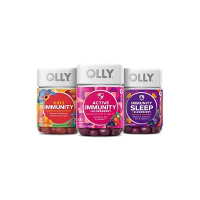 Olly Kids Immunity Elderberry Gummies - Cherry Berry - 50ct : Target