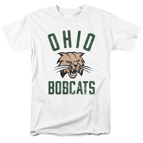 Ohio University Official Bobcats Logo Unisex Adult T-shirt, White ...