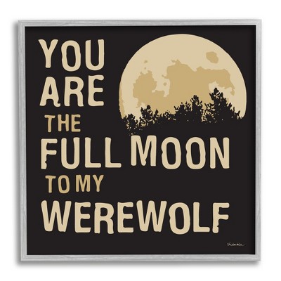 Stupell Industries Full Moon Werewolf Phrase, 17'' X 17'' : Target