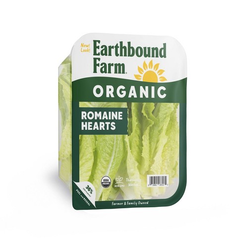 Earthbound Farm Organic Romaine Heart Lettuce Leaves - 7oz : Target