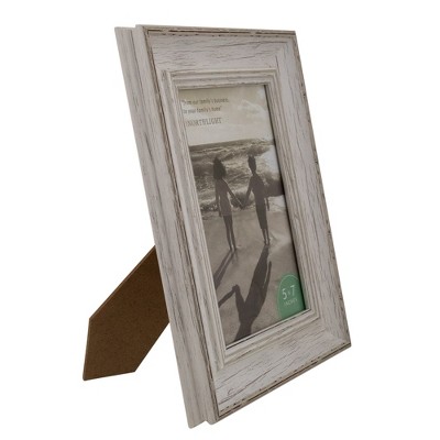 Northlight 5" X 7" Weathered Finish Photo Picture Frame - White : Target