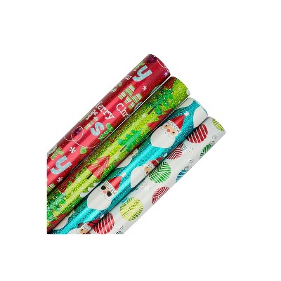Jam Paper & Envelope 5ct Premium Kraft Christmas Gift Wrap Rolls : Target