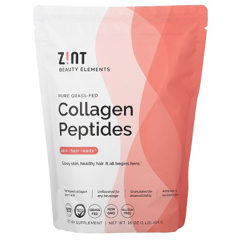 Zint Pure Grass-fed Collagen Peptides, Unflavored, 16 Oz (454 G) : Target