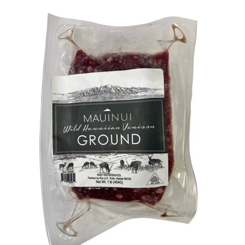 Maui Nui Venison Ground Frozen - 1lb : Target