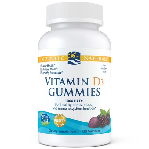 Nordic Naturals Vitamin D3 Gummies - Natural Cholecalciferol Vitamin D, Berry : Target
