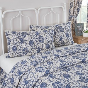 Dorset Navy Floral King Sham 21x37 : Target
