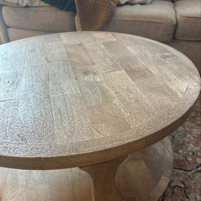 Castalia Coffee Table Black - Threshold™: Round Wood Design, Spot Clean ...