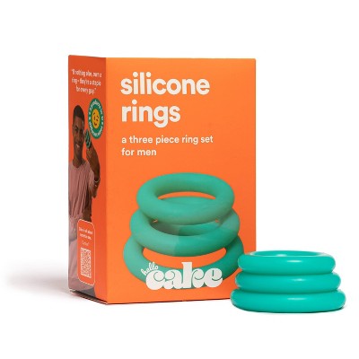 Hello Cake Silicone Rings Set Of 3 C-rings : Target