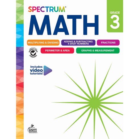 Spectrum Math Workbook, Grade 3 - (paperback) : Target