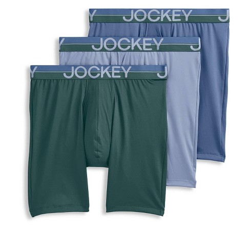 Jockey Mens Infinite Cool Microfiber Stretch 8" Long Leg Boxer Brief ...