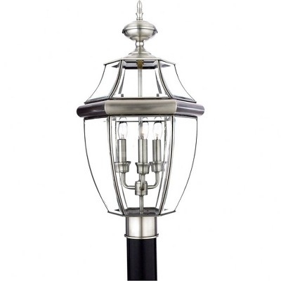 Quoizel Lighting Newbury 3 - Light Post Light In Polished Brass : Target