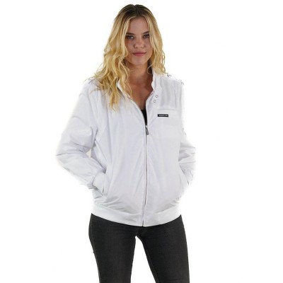 Members Only Women's Classic Iconic Racer Jacket - Large, White : Target