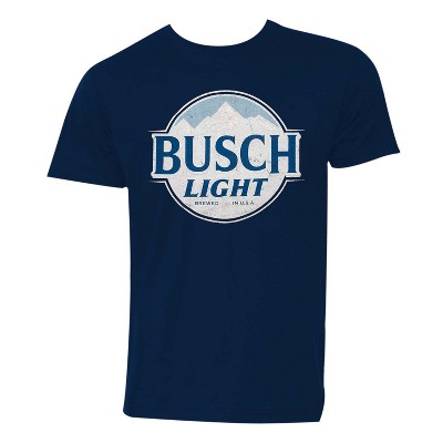 Adult Busch Light Logo Navy Blue T-Shirt : Target