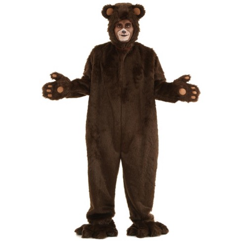 Halloweencostumes.com Medium Adult Deluxe Furry Brown Bear Costume ...