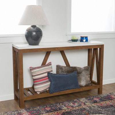 Taylen A Frame Farmhouse Entryway Console Table - Saracina Home : Target