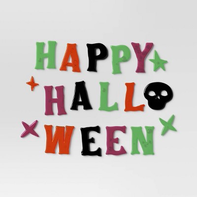 Northlight Set Of 4 Double Sided Halloween Gel Window Clings : Target