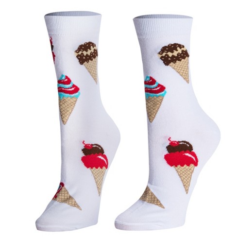 Crazy Socks, Ice Cream Cone, Funny Novelty Socks, Medium : Target