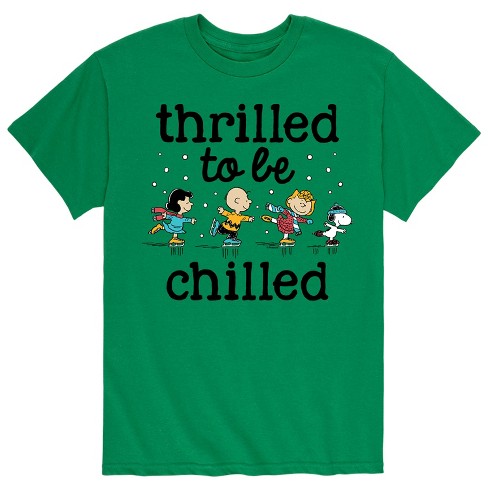 Men's Peanuts Snoopy's And Friends Thrilled To Be Chilled Short Sleeve ...