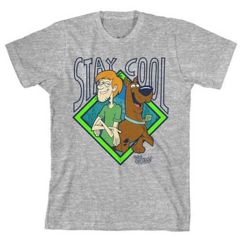 Youth Boys Grey Scooby Doo Cartoon Movie Graphic Tee-xl : Target